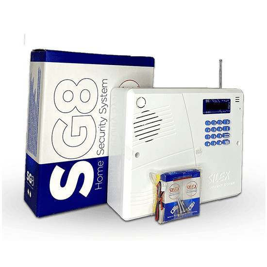 مرکز دزدگیر اماکن سیم کارت سایلکس SILEX مدل SG8-LITE - شرکت حافظان حریم پارسیان